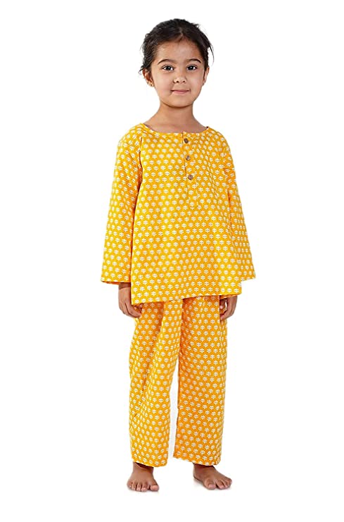 Mustard Booti Night Suit